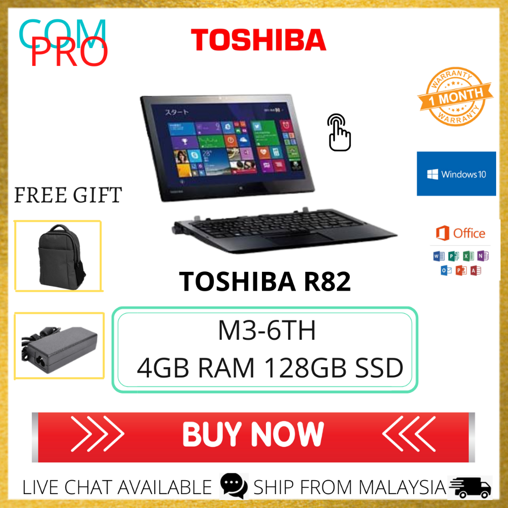 [COMPRO] TOSHIBA R82 / M3 / M5 / 12.5" / Touchscreen / Detachable ...