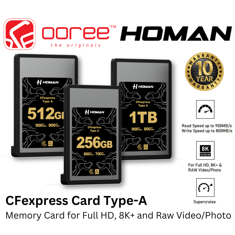 HOMAN CFEXPRESS CARD TYPE-A MEMORY CARD FOR FULL HD, 8K+ AND ROW VIDEO/PHOTO AND SUPERCRUISE ...
