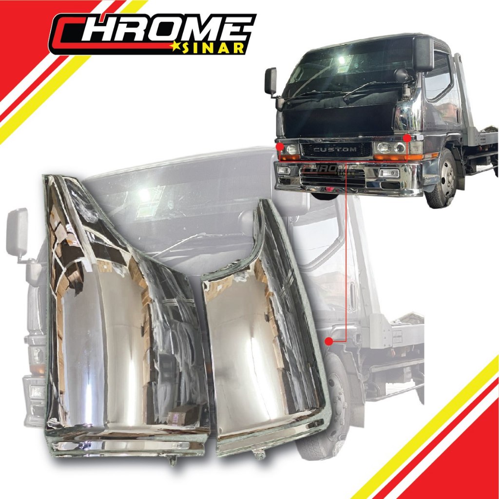 MITSUBISHI CANTER SIDE CORNER/PIPI CHROME | Shopee Malaysia