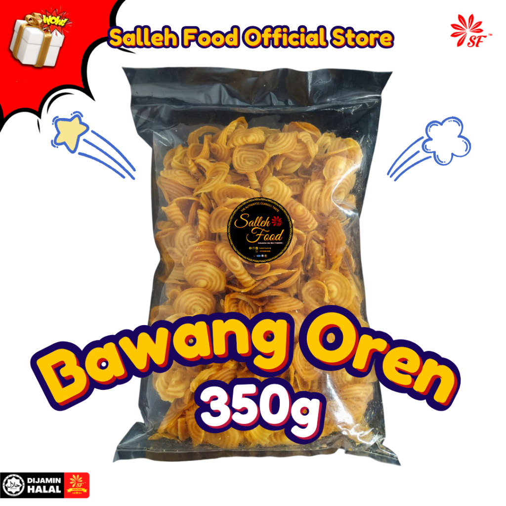 Kerepek Snack Bawang Oren 350g [𝗦𝗮𝗹𝗹𝗲𝗵 𝗙𝗼𝗼𝗱] | Shopee Malaysia