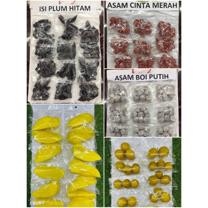 PELBAGAI ASAM BOI PUTIH MERAH KULIT LIMAU PLUM HITAM MASAM MANIS CERMAI ...