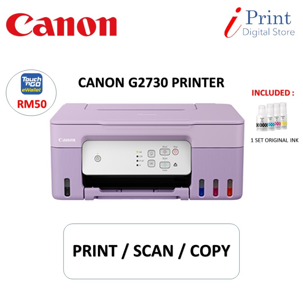 CANON G2730 PURPLE ALL-IN-ONE PRINTER MEGA TANK | Shopee Malaysia