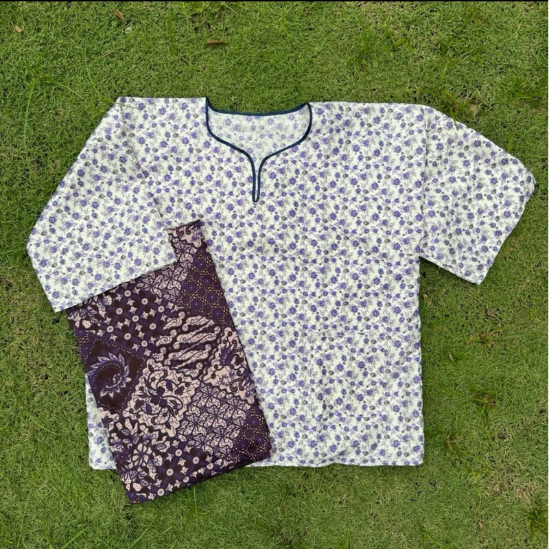 COMBO BAJU KEDAH + KAIN BATIK BERCORAK | Shopee Malaysia