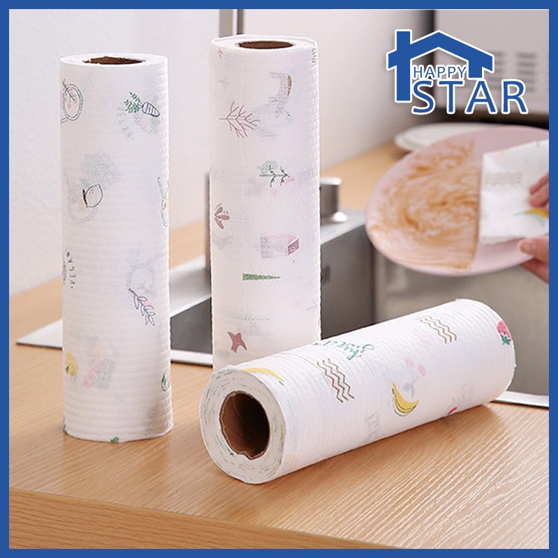 25CM Roll Kitchen Cloth Absorb oil without leaving oil Cleaning Cloth ...