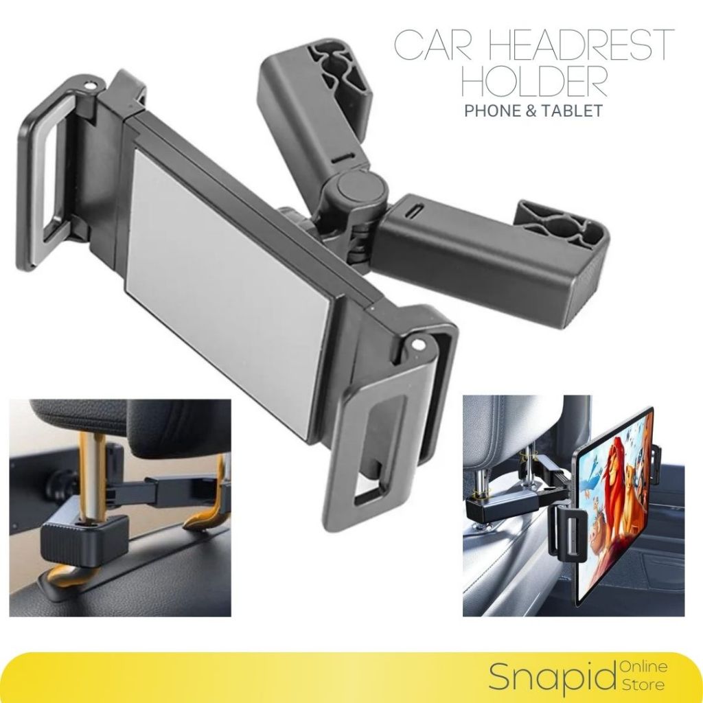 Adjustable Flexible Car Back Rear Seat Head Rest 360 Degree Angle ...