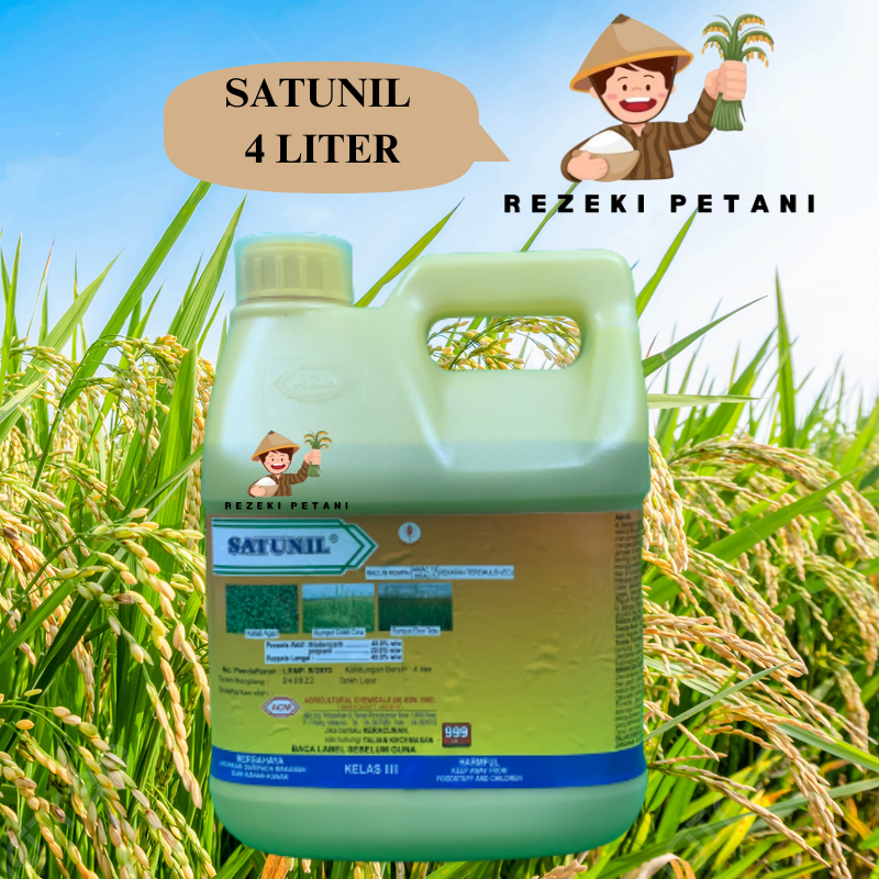 [ORIGINAL] 4L Satunil ACM Racun Rumput Padi / Racun rumpai -Thiobencarb ...