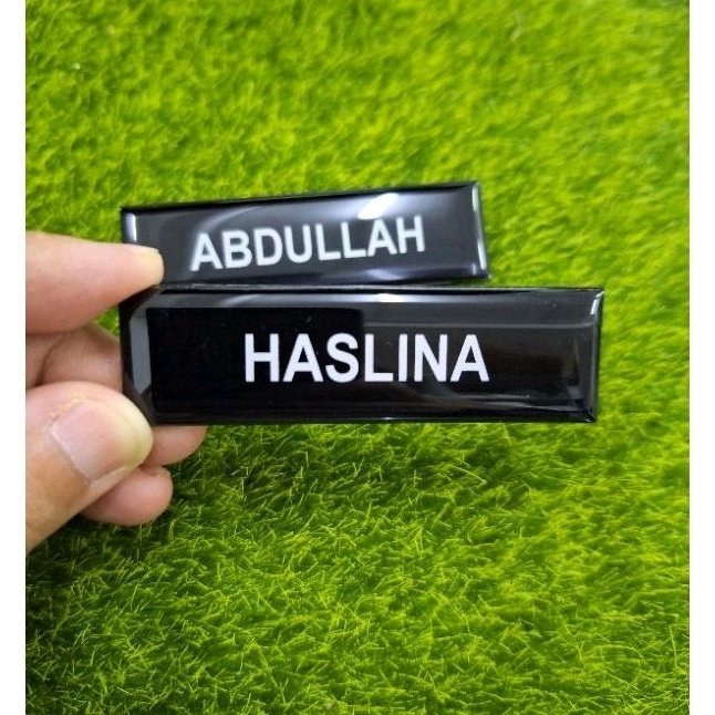NAMETAG CIKGU HITAM PUTIH(70x20mm) | Shopee Malaysia