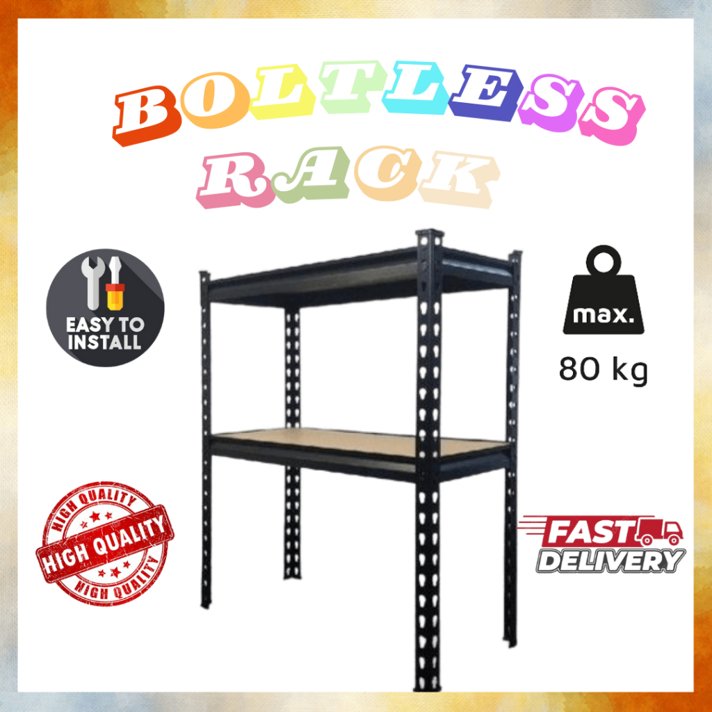 RACK BOLTLESS 2 LEVEL / KITCHEN / LIVING / DAPUR / RAK BESI / STORAGE ...
