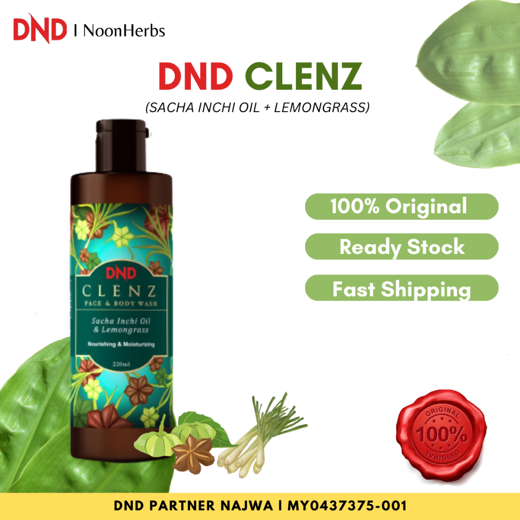 DR NOORDIN DARUS DND Clenz (Sabun Sacha Inchi + Serai) Sabun Muka & Badan Face Body Wash ...