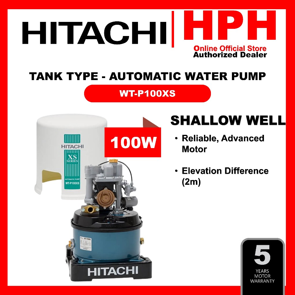 Hitachi Water Pump (100W) WT-P100XS Tank Type Pam Air 水泵 | Shopee Malaysia