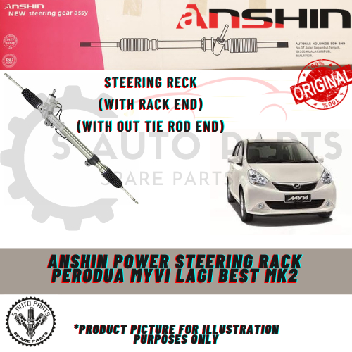 PERODUA MYVI LAGI BEST MK2 POWER STEERING GEAR RACK -BRAND 100% ...