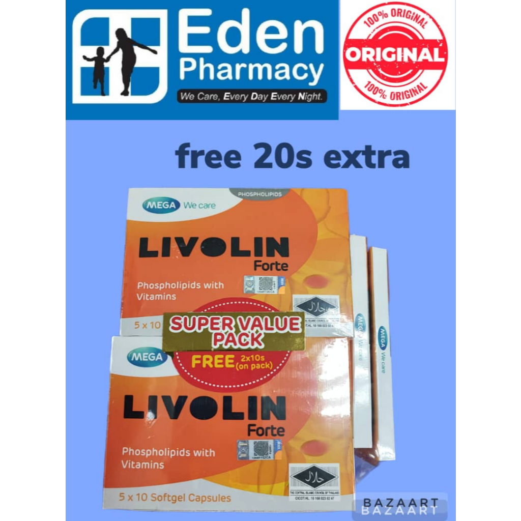 MEGA We Care Livolin Forte liver supplement phospholipids | Shopee Malaysia
