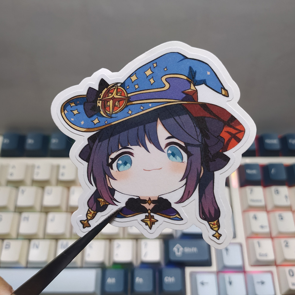 Mona - Genshin Impact Meme Stickers | Wide Face Series ( Laminated ...