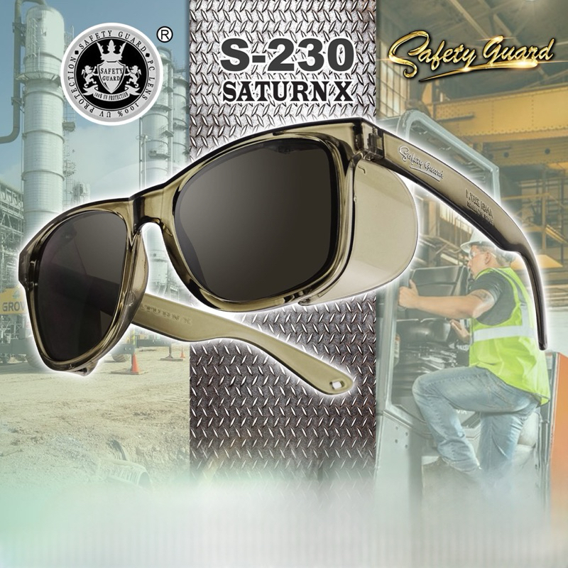S230 SAFETY GUARD SAFETY GLASSES/ EYE PROTECTION - FIT OVER GLASSES ...