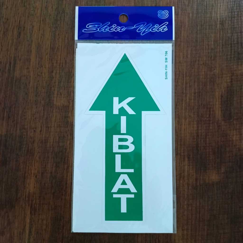 Office Sticker / Sticker Sign Board SW706 KIBLAT 4" x 8" | Shopee Malaysia