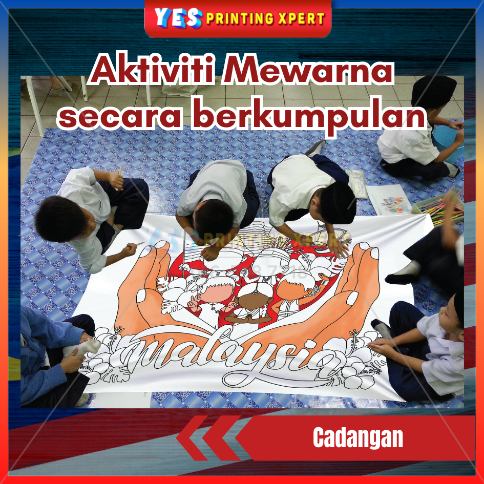 [READY STOCK] DIY KAIN RENTANG MERDEKA AKTIVITI MURID BANNER MEWARNA ...
