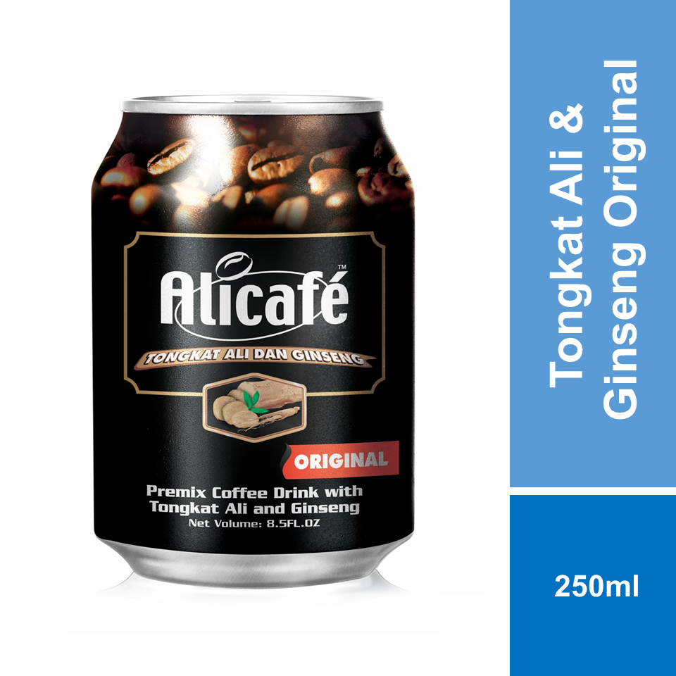 ALICAFE Tongkat Ali Dan Ginseng Original Cans Drink 250ml (HALAL ...