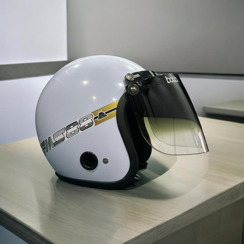 100% Original Ms88 Helmet Sekali Combo Set Dengan Visor Rainbow 2 Tone ...