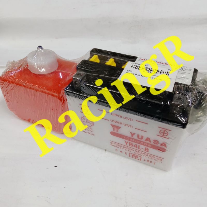 YUASA BATTERY HONDA EX5 FAME YB4L-B BATERI | Shopee Malaysia