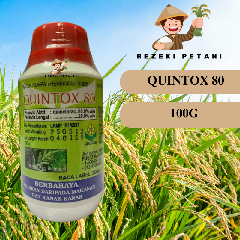 [ORIGINAL] 100G QUINTOX 80 Farmcochen / Herbicide / RACUN RUMPAI/RACUN ...
