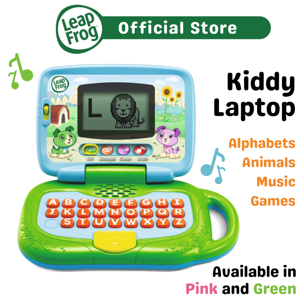 LeapFrog My Own Leaptop - Green & Pink Children Kids Portable Laptop ...