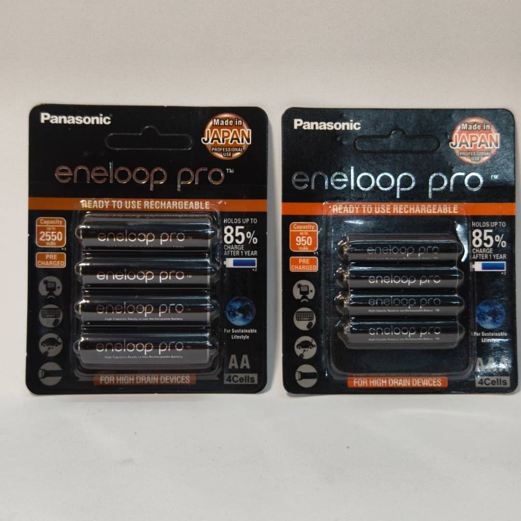 Panasonic Eneloop Pro AA 2550mAh / AAA 950mAh 1.2V NI-MH Rechargeable ...