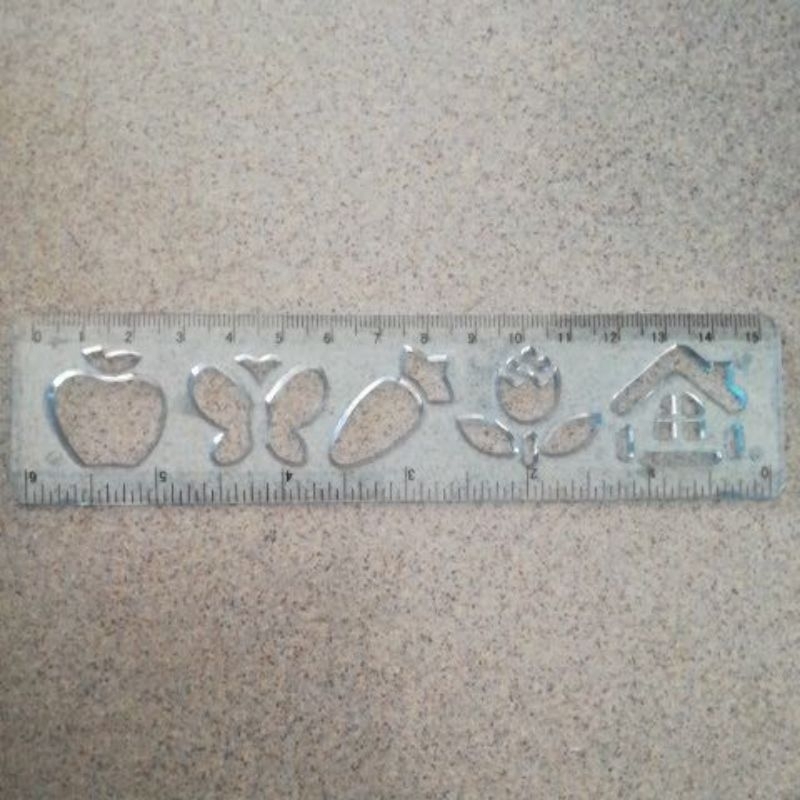 Plastic Pattern Ruler 15cm | Shopee Malaysia