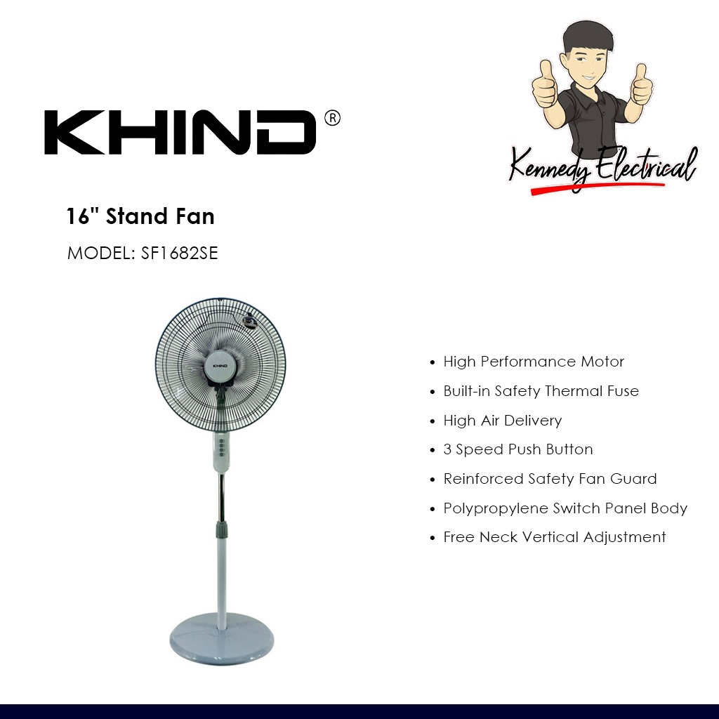 Khind 16" Stand Fan SF1682SE | Shopee Malaysia