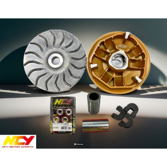 GOLDEN TEFLON RACING FRONT CVT PULLEY KIT + FAN + ROLLER NCY RACING ...