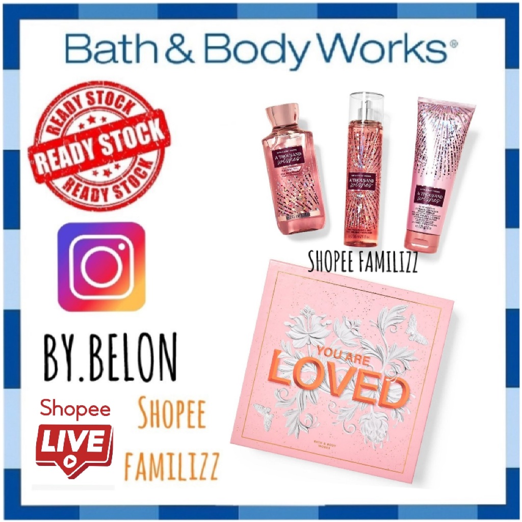 📌 𝐋𝐈𝐕𝐄 Gift Set BBW BATH AND BODY WORKS Wedding | Birthday | Present ...