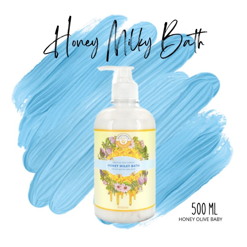 HONEY OLIVE BABY [HONEY MILKY BATH] HEAD TO TOE [ ECZEMA ,DRY SKIN ,SENSITIVE SKIN] | Shopee ...