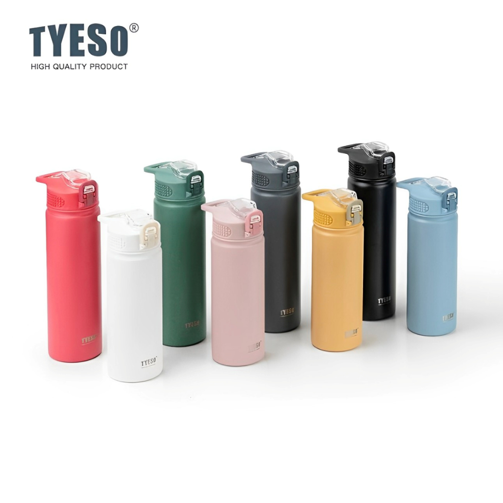 TYESO Vacuum Insulated Tumbler Bottle With Handle (600ml/750ml) TS-8770C/TS-8771C | Shopee Malaysia