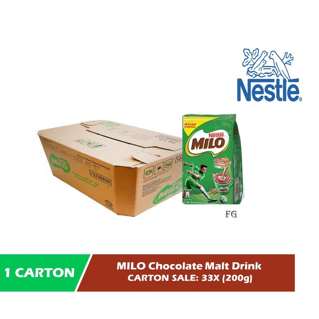 NESTLE MILO Activ-Go (200g X 33 Packs) | Shopee Malaysia