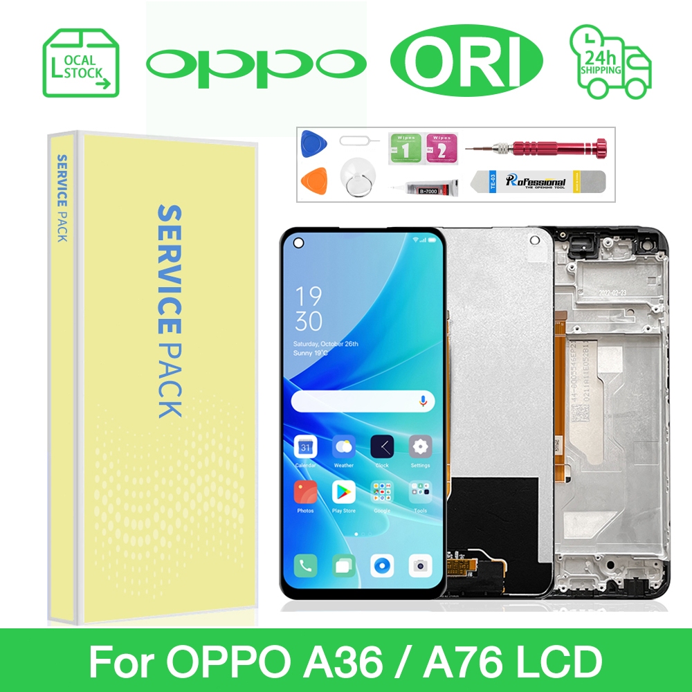 LCD FOR OPPO A76 CPH2375 / A36 LCD DISPLAY TOUCH SCREEN DIGITIZER ...
