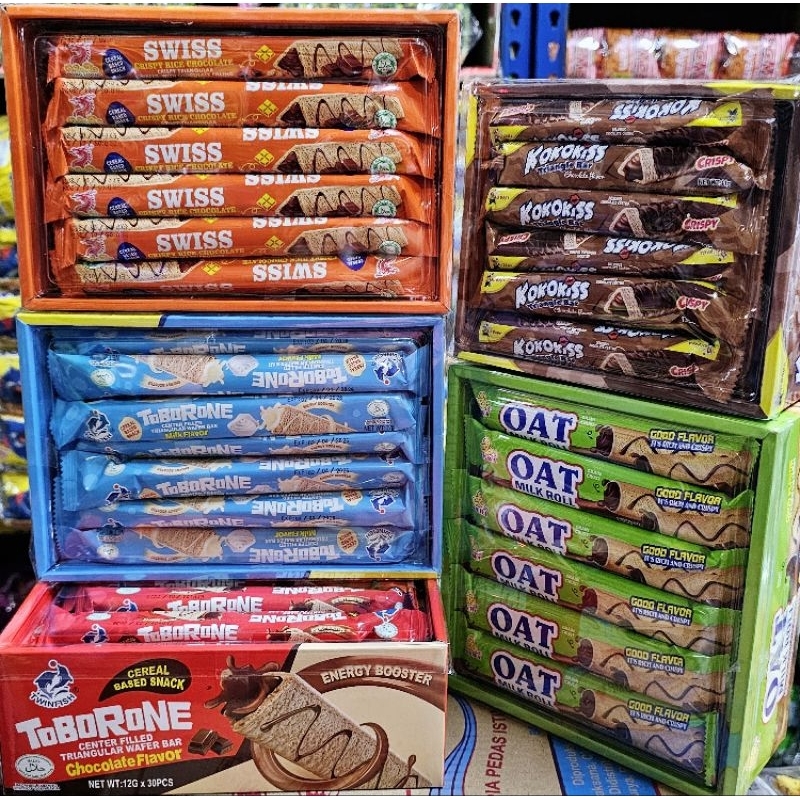 30pcs Toborone Wafer Crispy Bar Filled Milk Chocolate Cereal Based ...