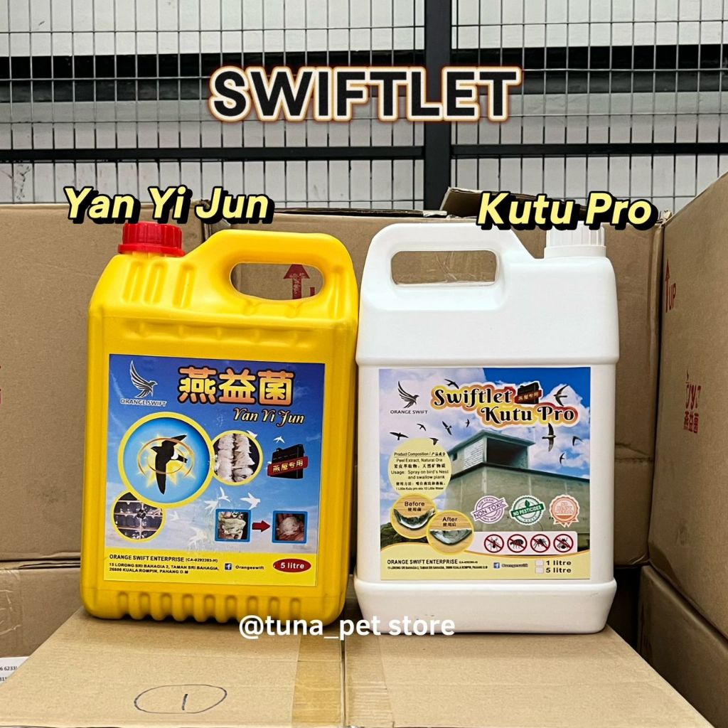 SWIFTLET 燕益菌 YanYiJun /Kutu Pro 5 Litre (FREE BUBLLE WRAP PACKING WITH ...