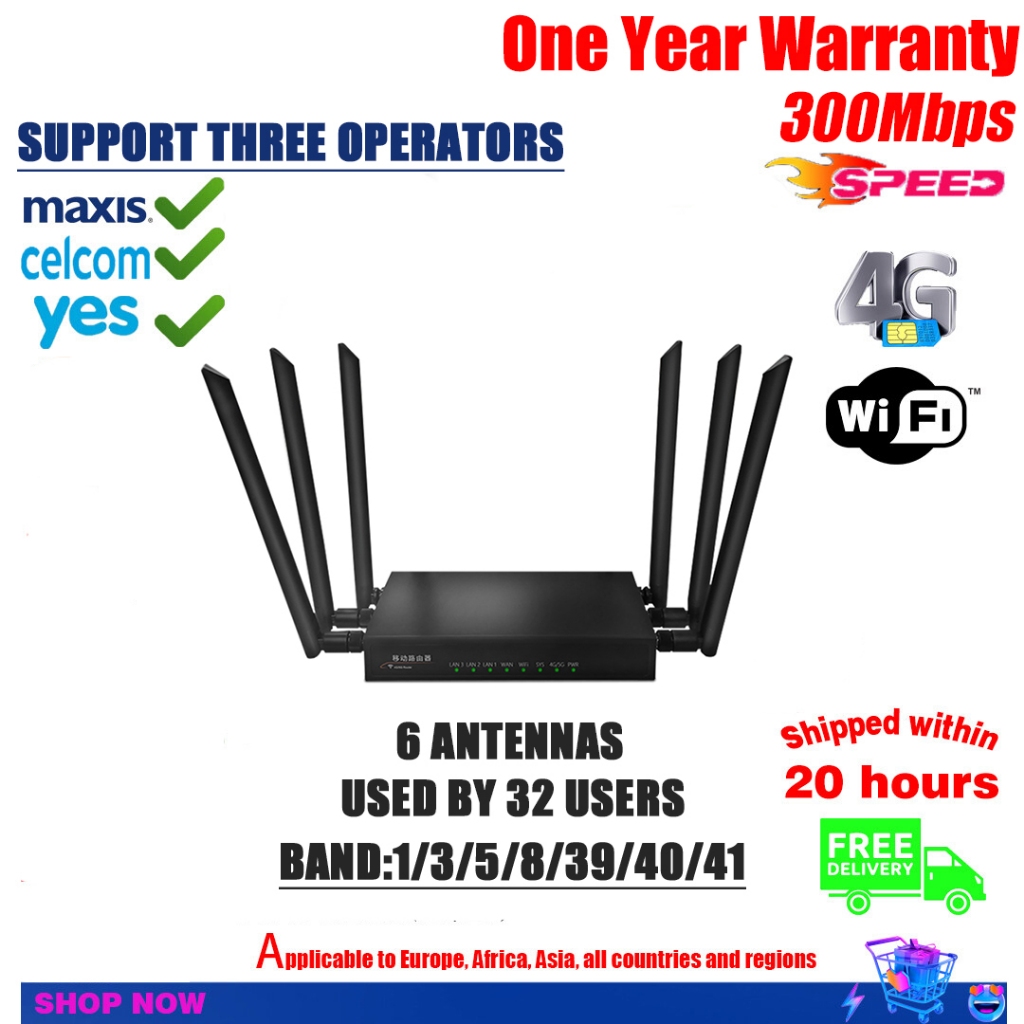 4G GTEN ROUTER CM267 MODIFIED NR CPE WIFI-6 QUALCOMM 9X07 UNLIMITED ...