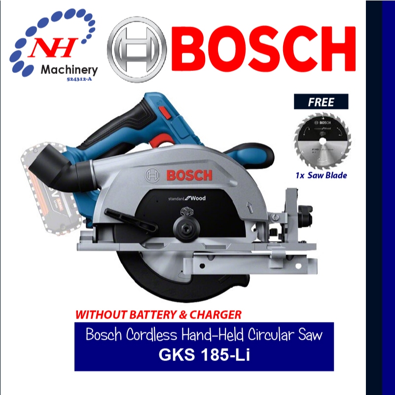 BOSCH GKS 185-LI - CORDLESS CIRCULAR SAW | Shopee Malaysia