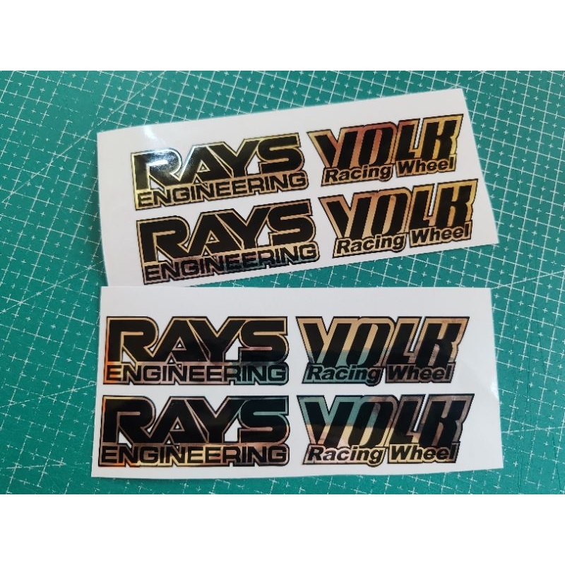 sticker rim rays volk TE37 super krom | Shopee Malaysia