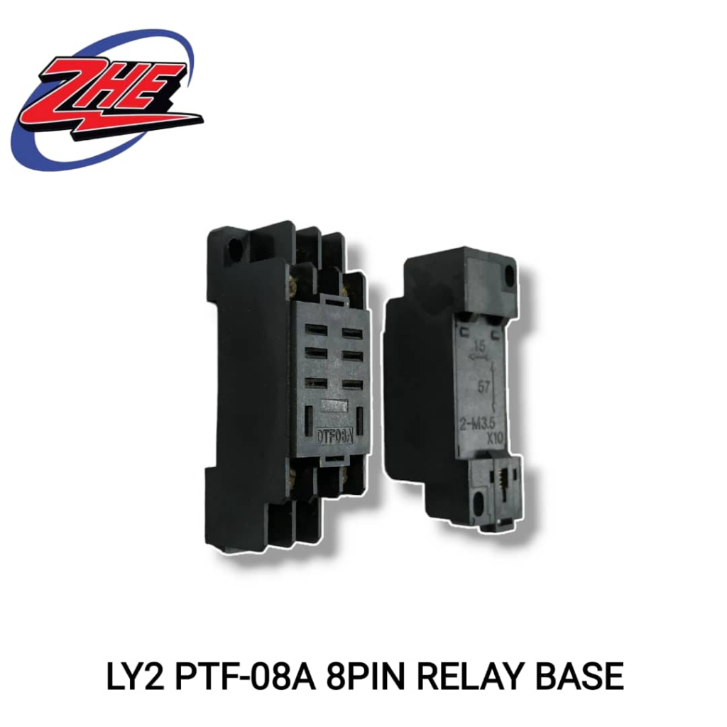 LY2 LY2N PTF-08A 8 PIN FRONT MOUNTING RELAY SOCKET BASE / SCREW ...