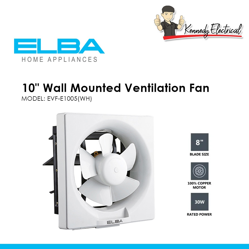 ELBA 10" WALL VENTILATION FAN EVF-E1005(WH) | Shopee Malaysia