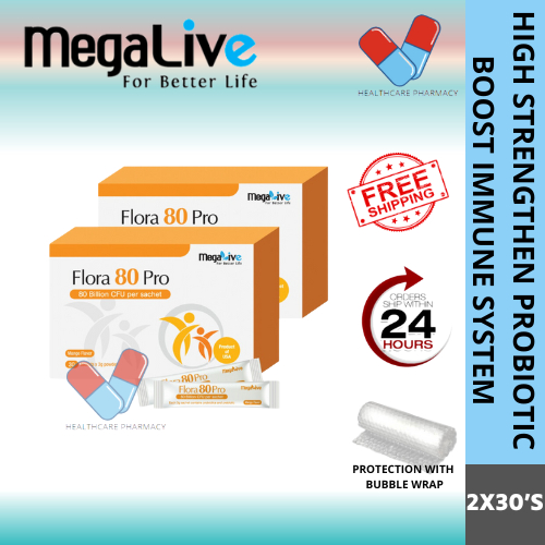 FAST SHIPPING!!! MEGALIVE FLORA 80 PRO (2X30'S/30's) | Shopee Malaysia