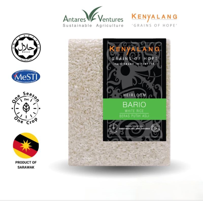 Kenyalang Heirloom Bario White Rice 1kg | Shopee Malaysia