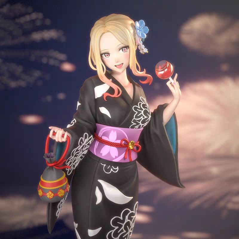 Scale 1/7 Black Kimono Marin Kitagawa Figure _ My Dress-Up Darling ...