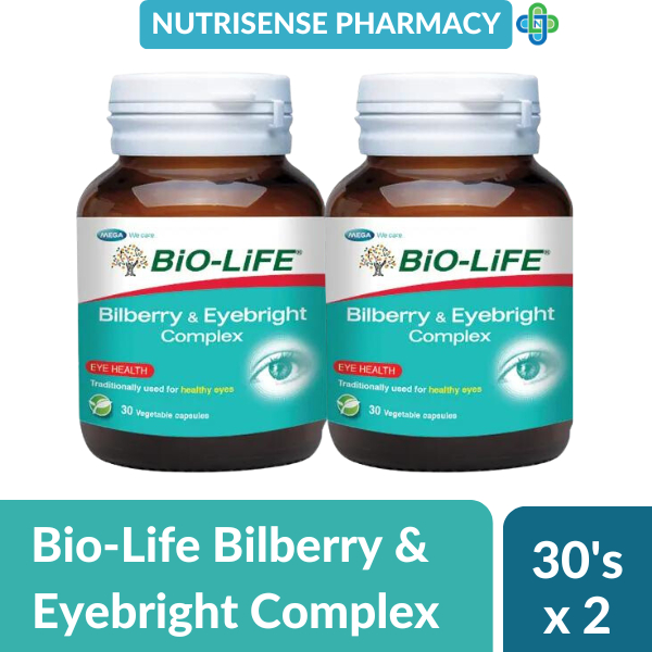 BiO-LiFE Bilberry & Eyebright Complex 2 x 30 capsules | Shopee Malaysia