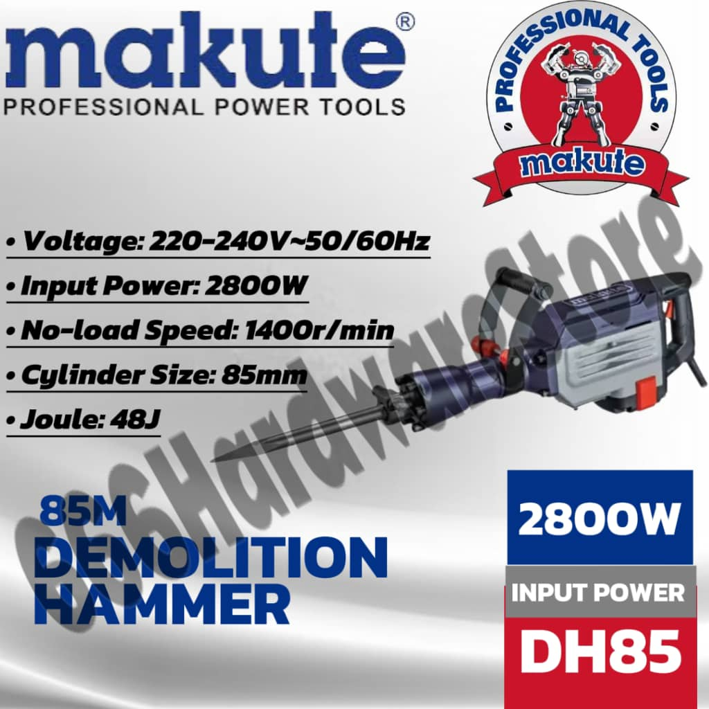 MAKUTE DH85 Heavy Duty Demolition Hammer 2800W | Shopee Malaysia