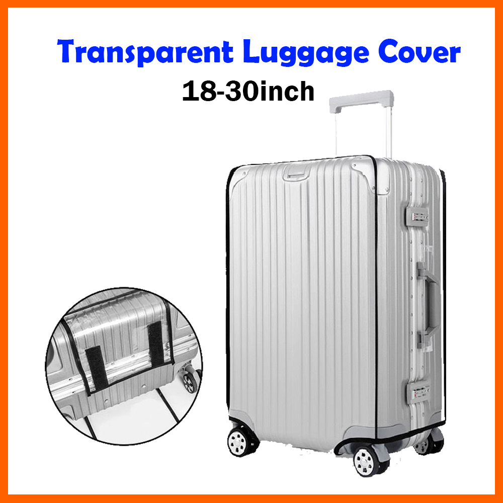 Transparent Luggage Cover Protector (18"-30") Sarung Beg Luggage Travel ...
