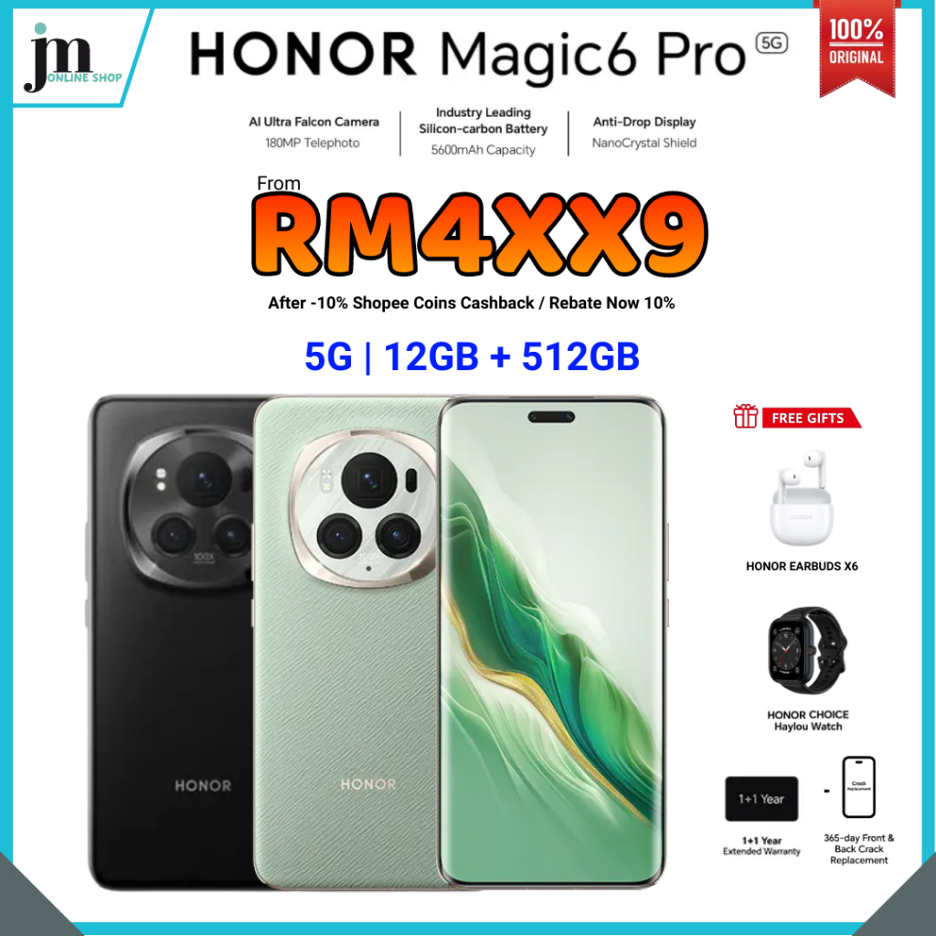 Honor Magic 6 PRO [12GB + 512GB] | HONOR Magic 5 Pro 5G | 5600mAh + 80W ...