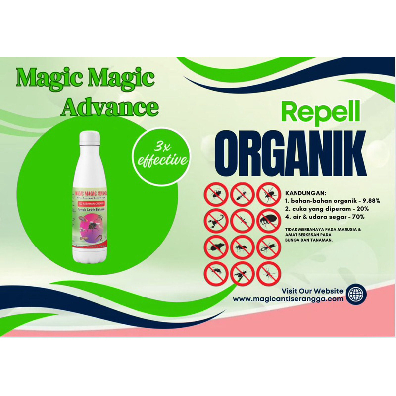 🔥🔥🔥🔥MAGIC Magic Advance REFILL PACK Organic Insect Repellent 3X ...