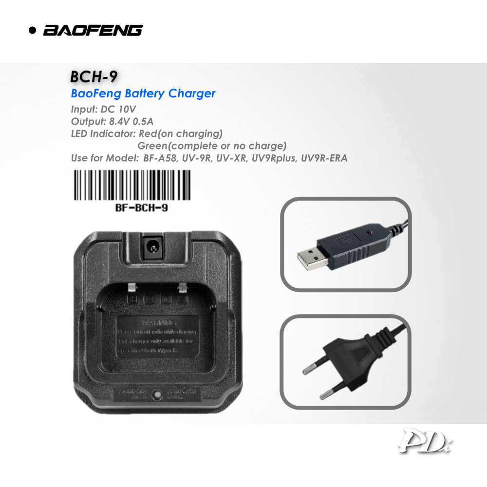 BAOFENG BCH-9 9R Series Battery Charger | Shopee Malaysia